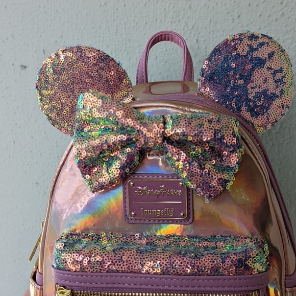 Loungefly | Bags | Disney Parks Earidescent Pink Loungefly 5th ...